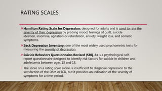 Depression assessment | PPTX