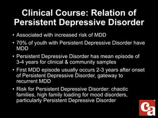 Introduction to Depressive Disorders in Children and Adolescents | PPTX
