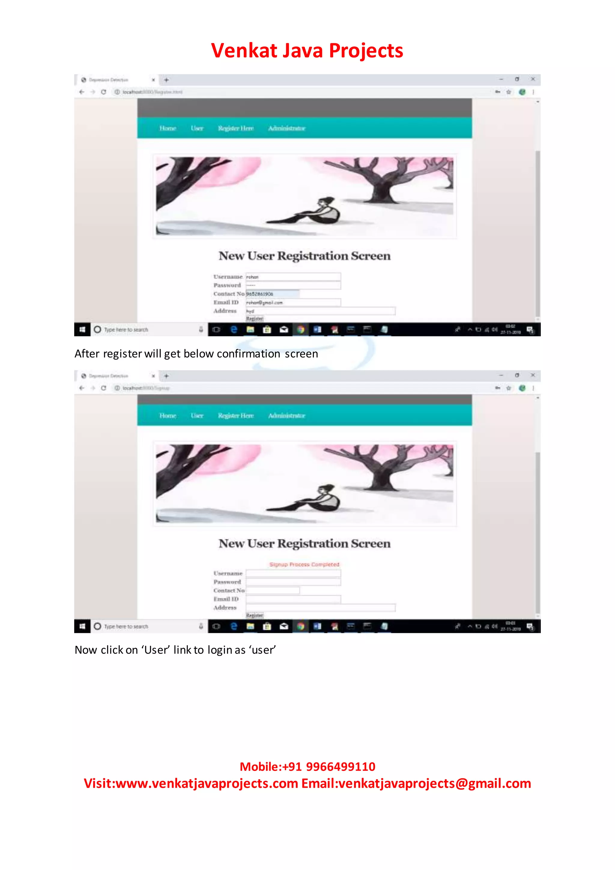 Depression detection | DOCX