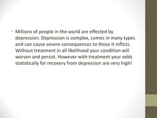 Depression facts | PPTX | Brain and Nervous System Disorders | Diseases ...