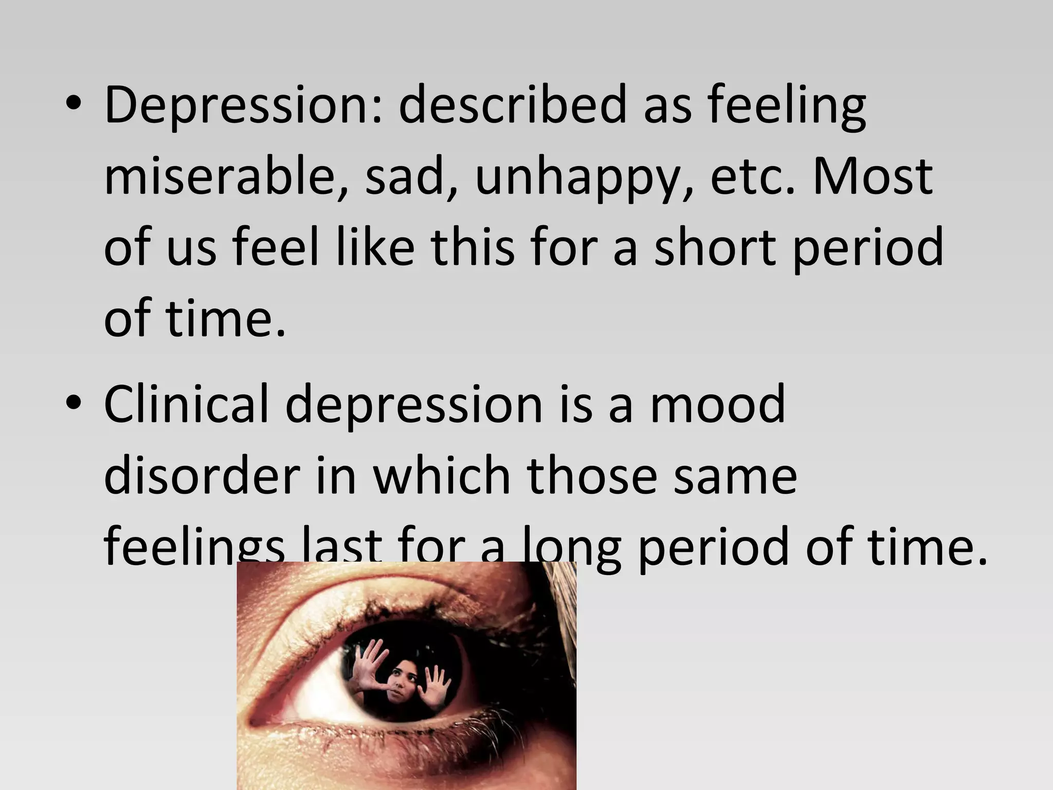 Depression hurts | PPT
