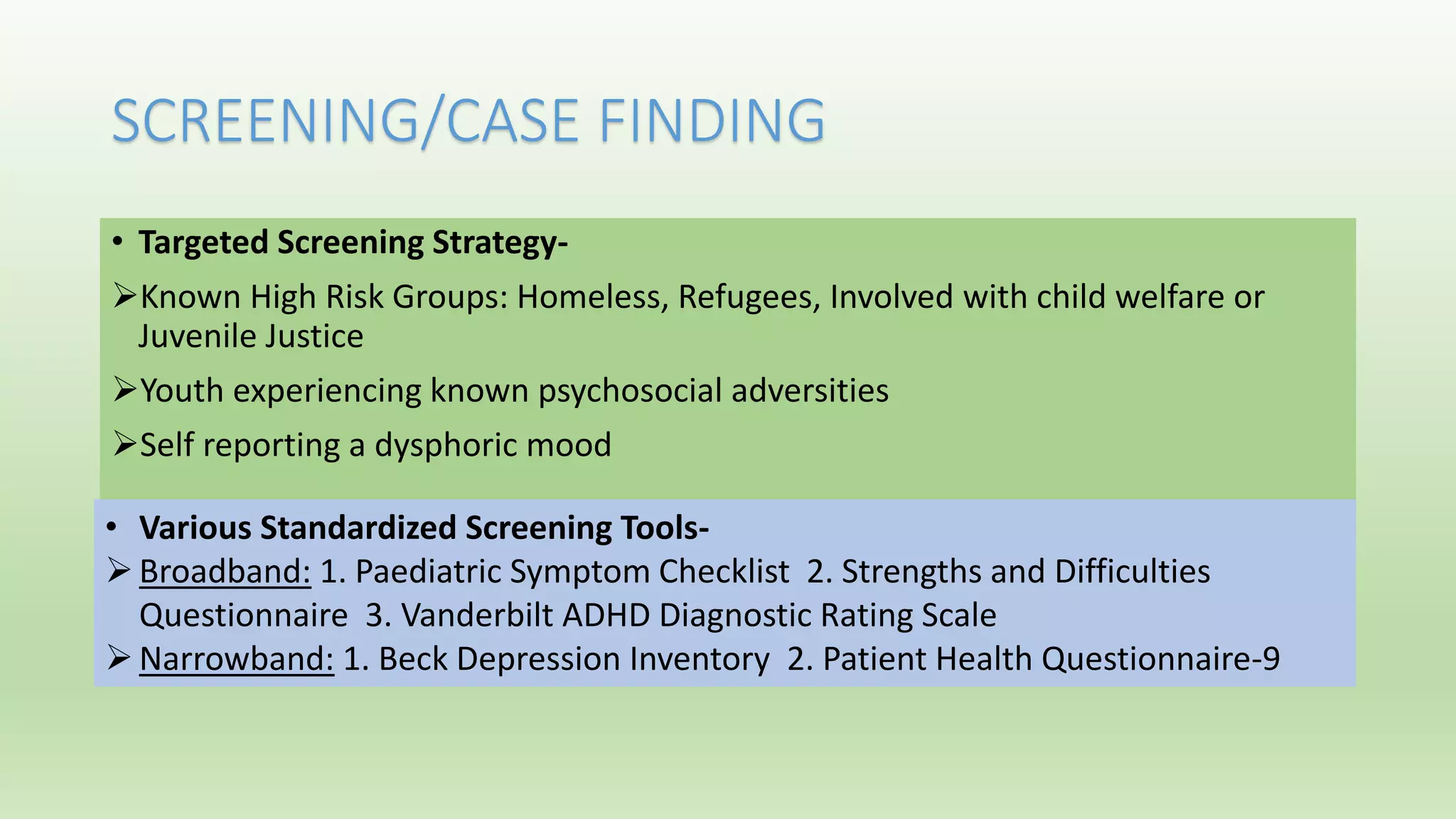 Depression in children and adolescents | PPTX
