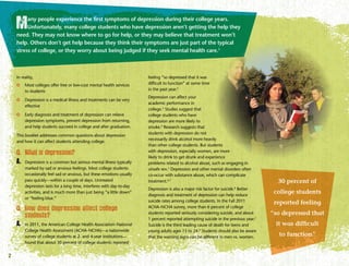 Depression in College Students | PDF