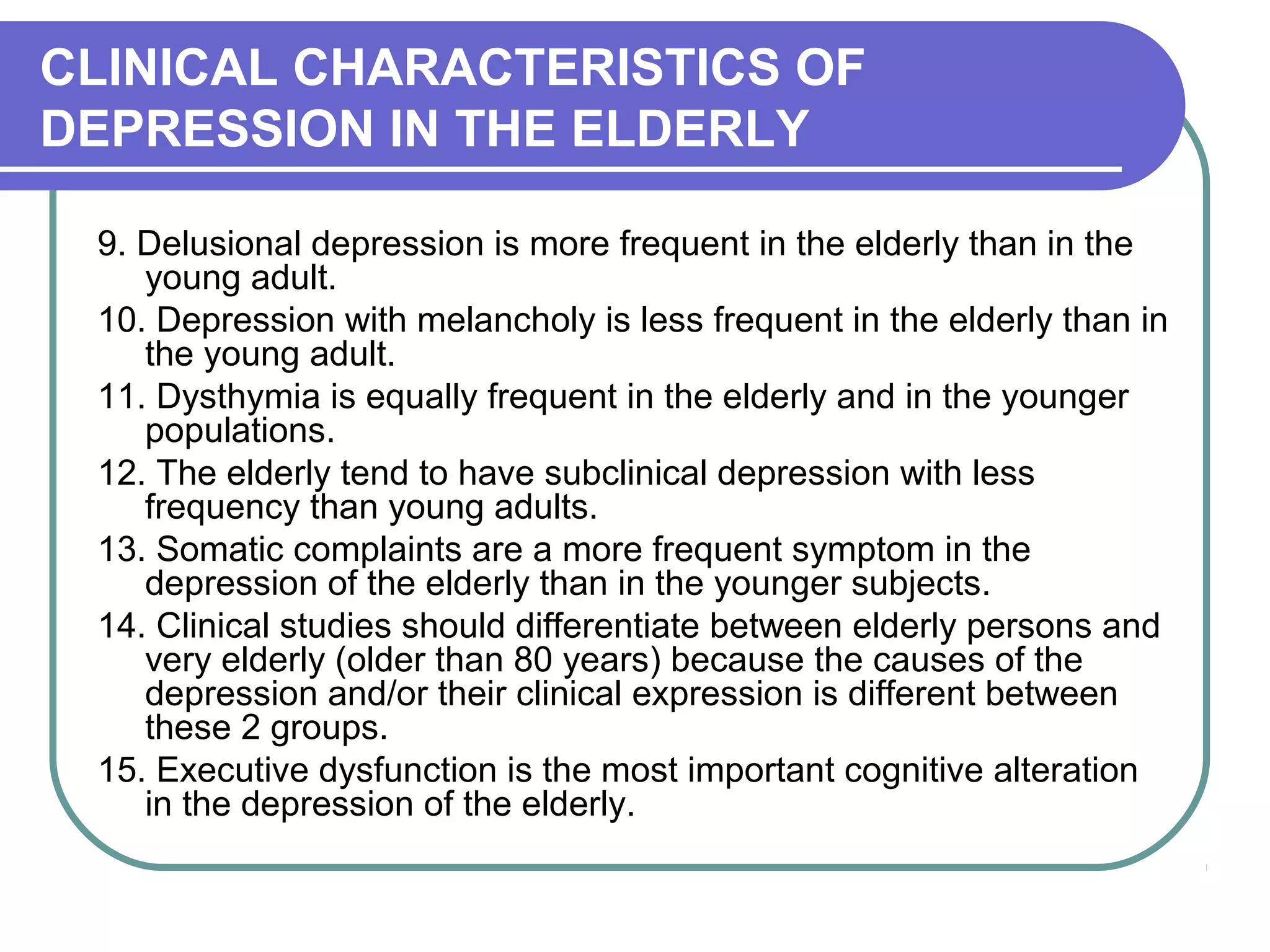 Depression in elderly | PPT