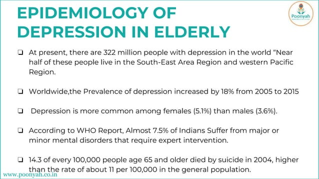 Depression In Elderly | PPTX