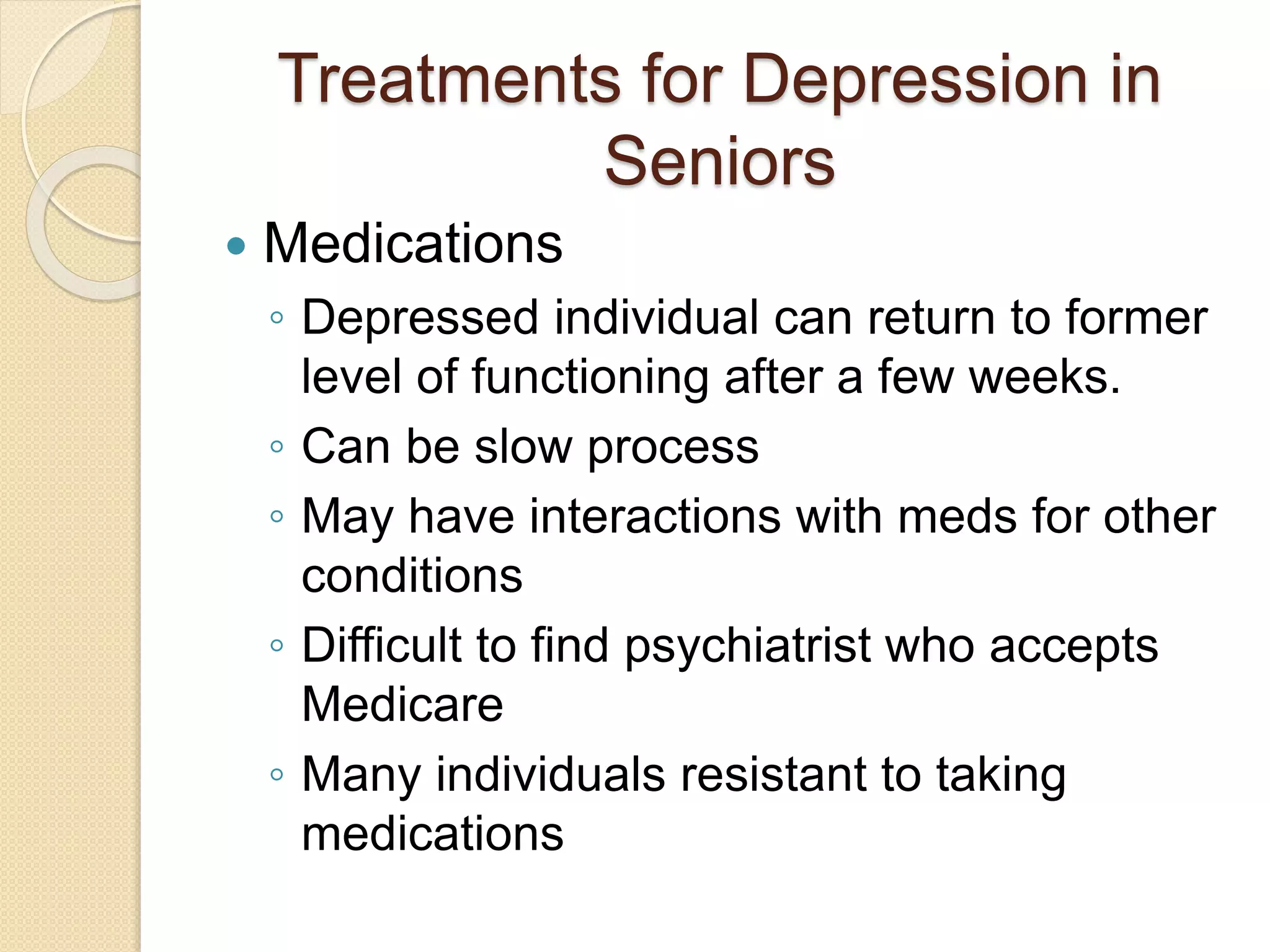 Depression in older adults presentation by Lauren Olaiz, MPH | PPT