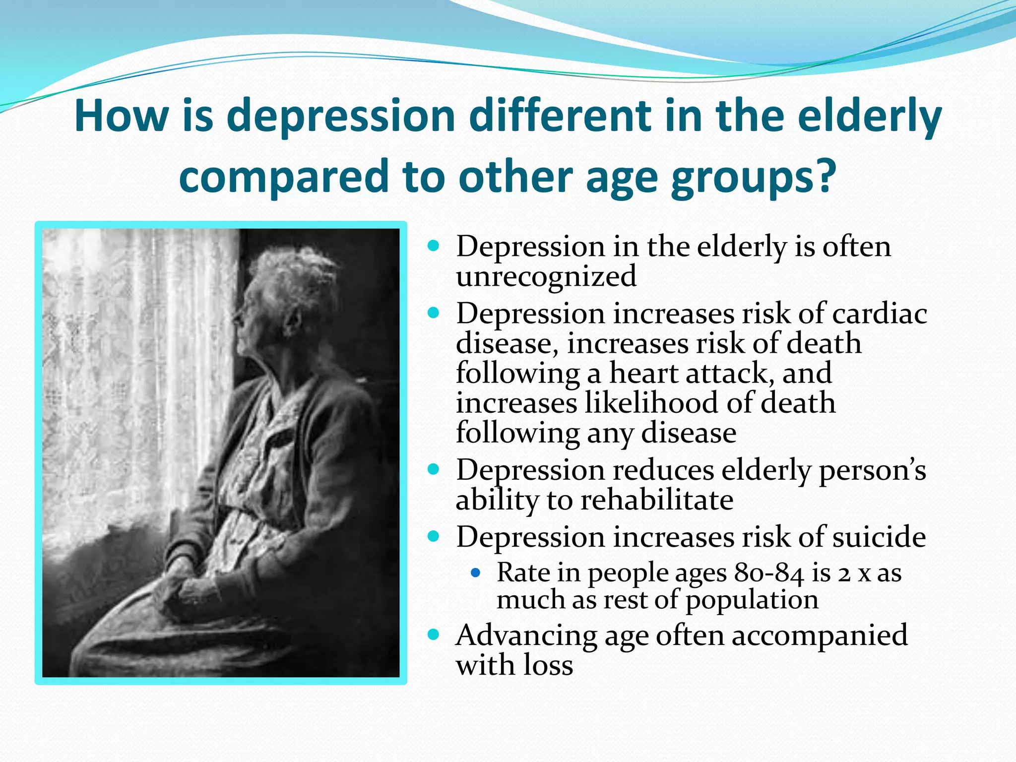 Depression in the Elderly | PPTX