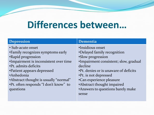 Depression in the Elderly | PPTX