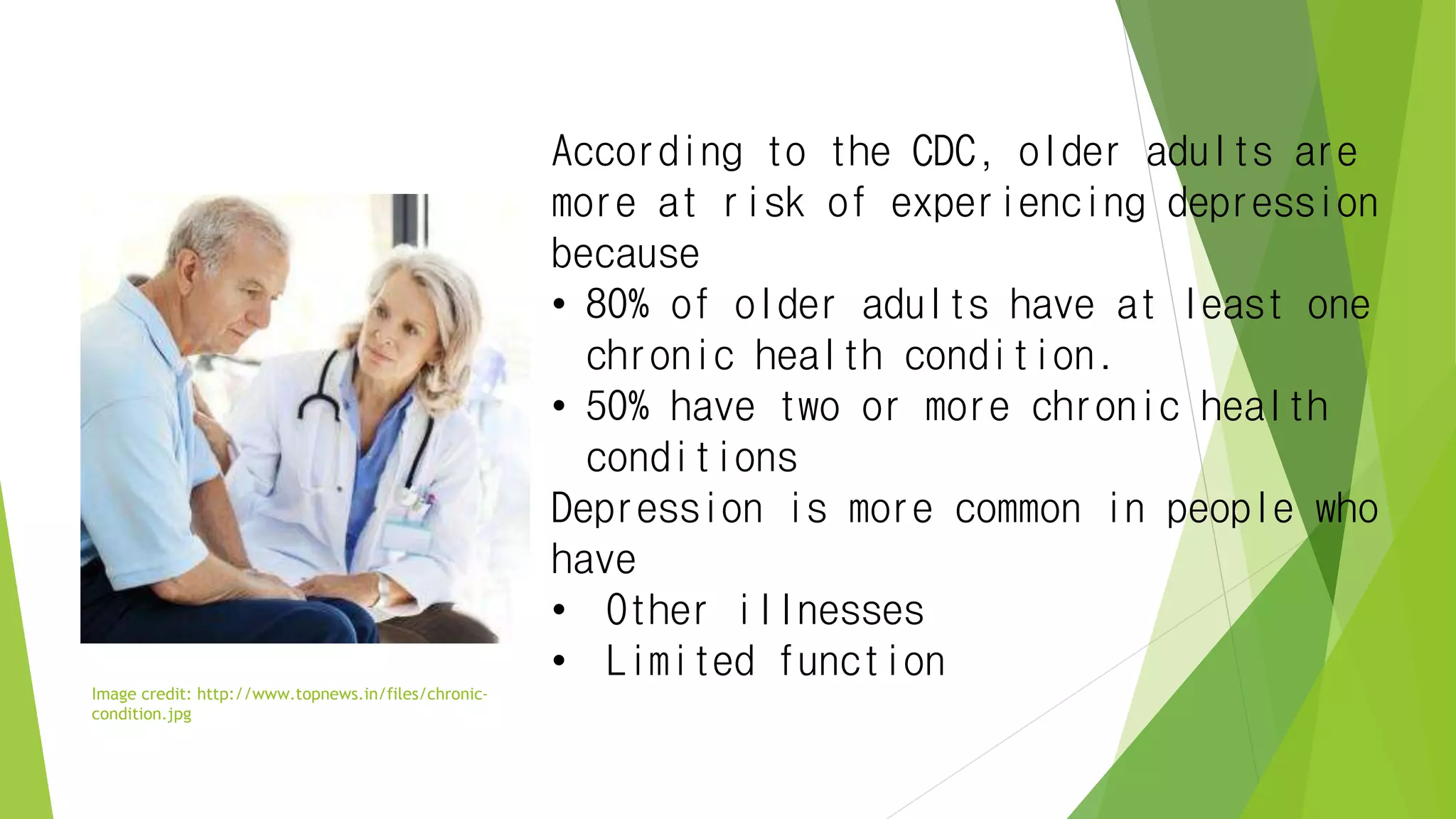 Depression in the elderly | PPTX