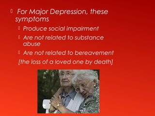 Depression in the geriatric by Dr. swati singh | PPT
