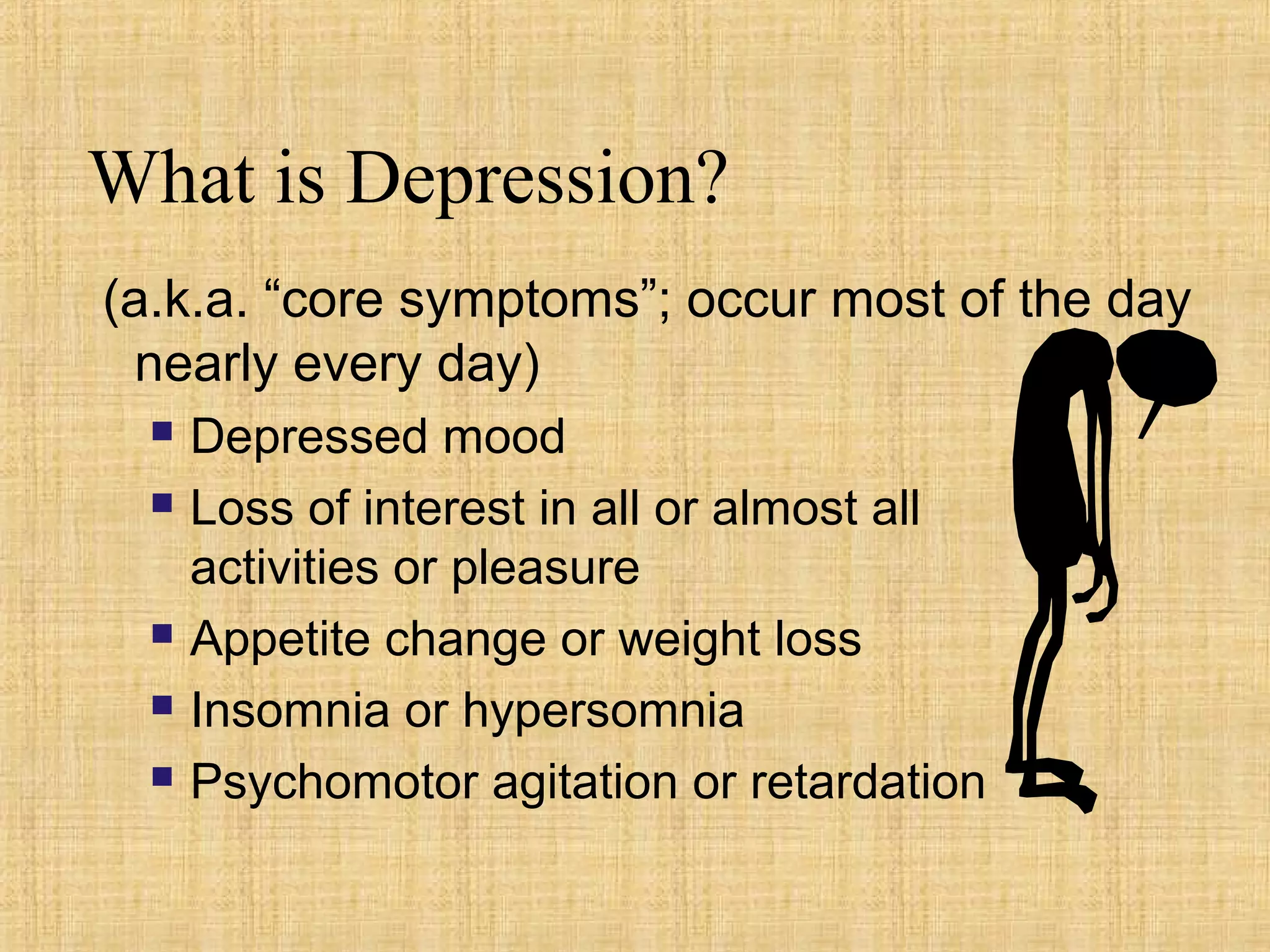 Depression in the geriatric | PPT