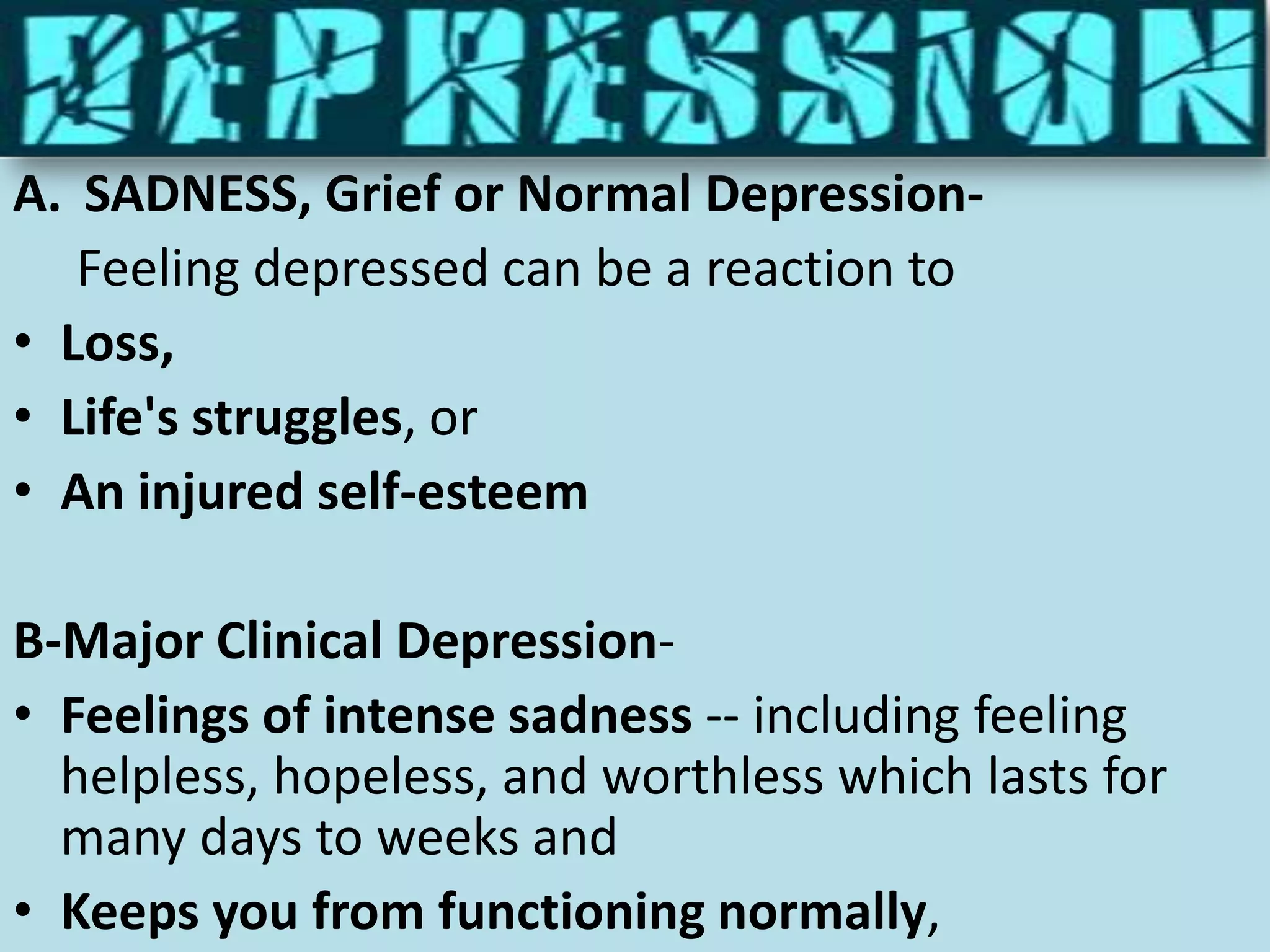 Depression islamic perspective | PPTX