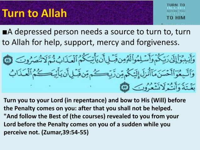 Depression islamic perspective | PPTX