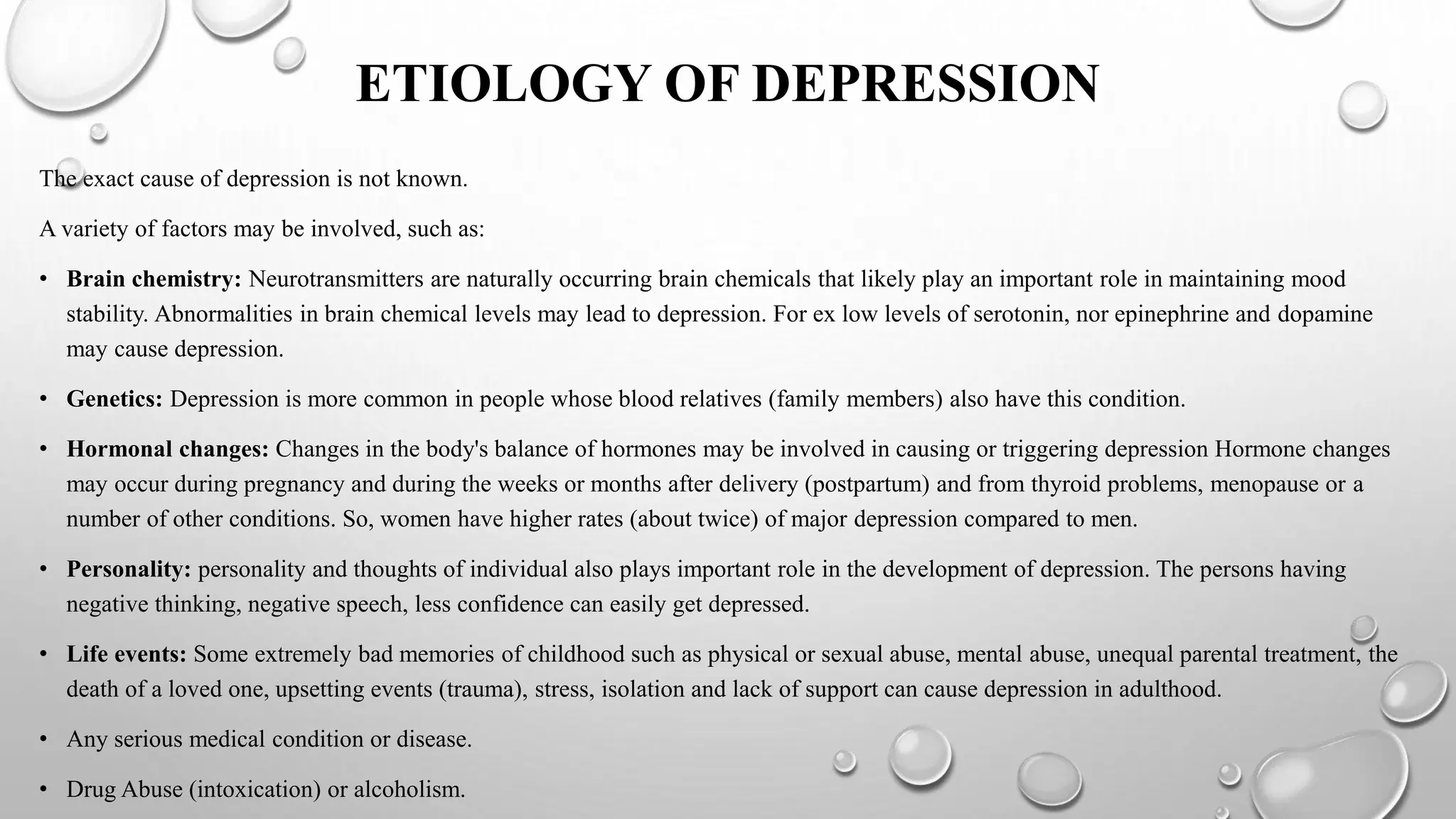 depression (Psychiatric disorder) .pptx