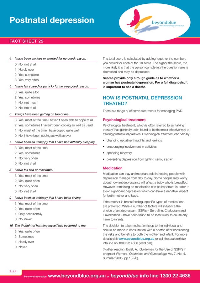 Depression (postnatal) | PDF