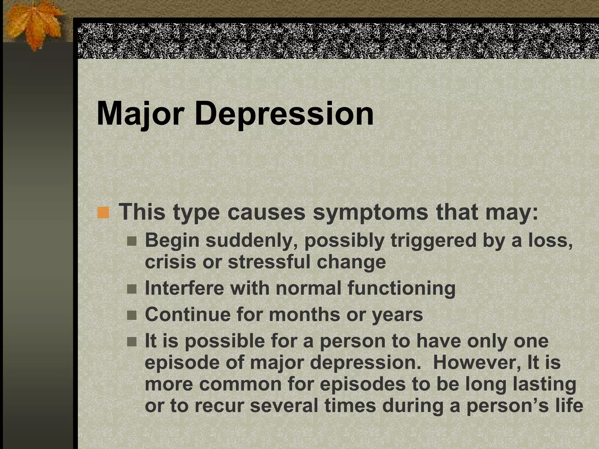 Depression powerpoint | PPT