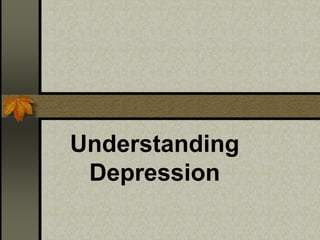 Depression powerpoint | PPT