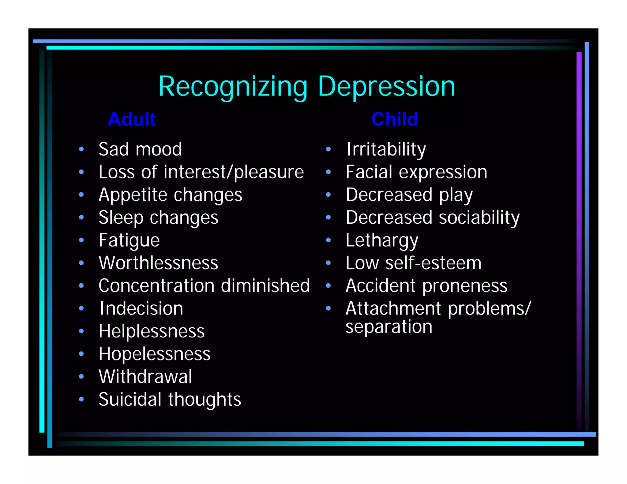 Depression ppt | PPT