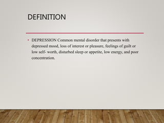 ppt on Depression | PPTX