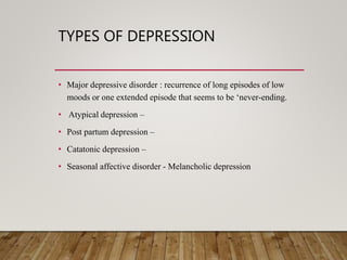 ppt on Depression | PPTX