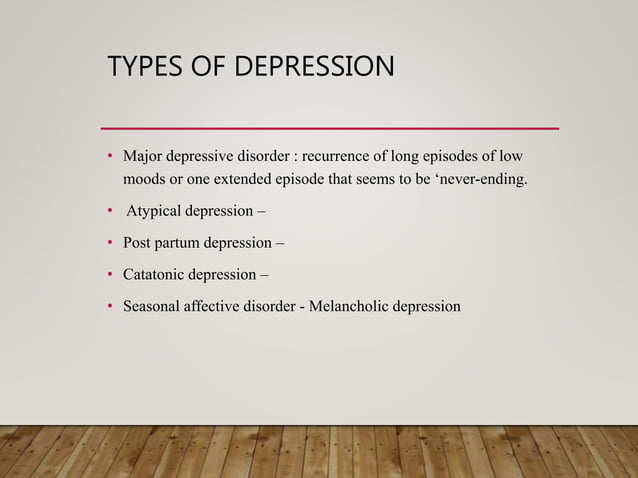 ppt on Depression | PPT