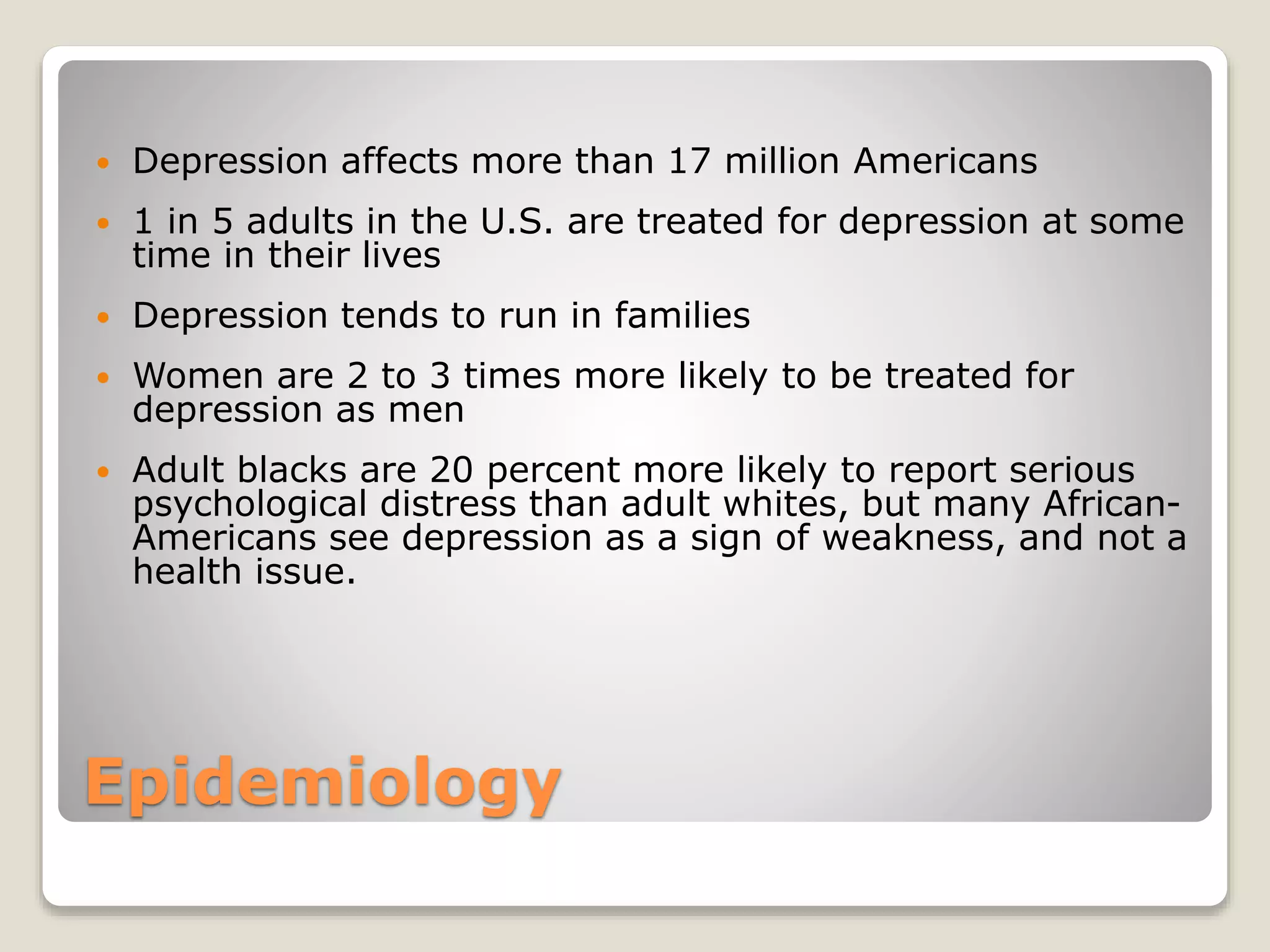 Depression | PPTX