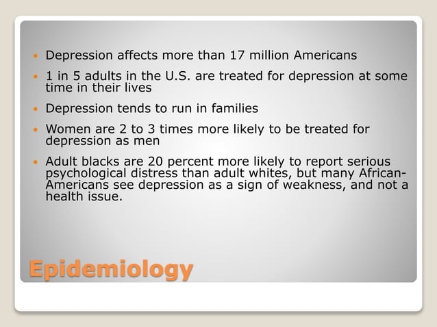 Depression | PPTX | Brain and Nervous System Disorders | Diseases and ...