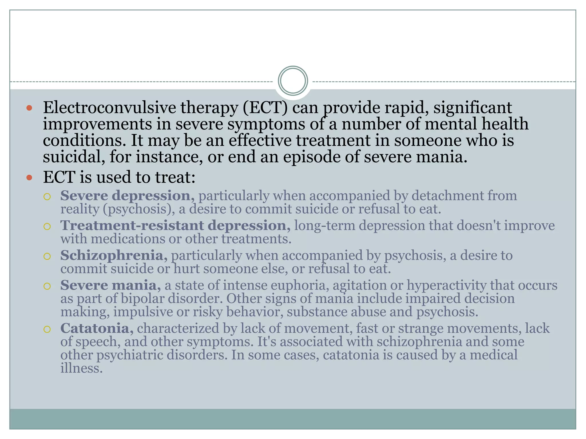 Depression suicide ect | PPTX