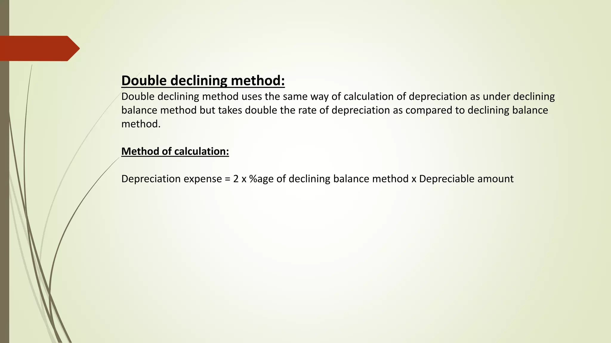 Depreciation and methods to find depreciation. | PPT