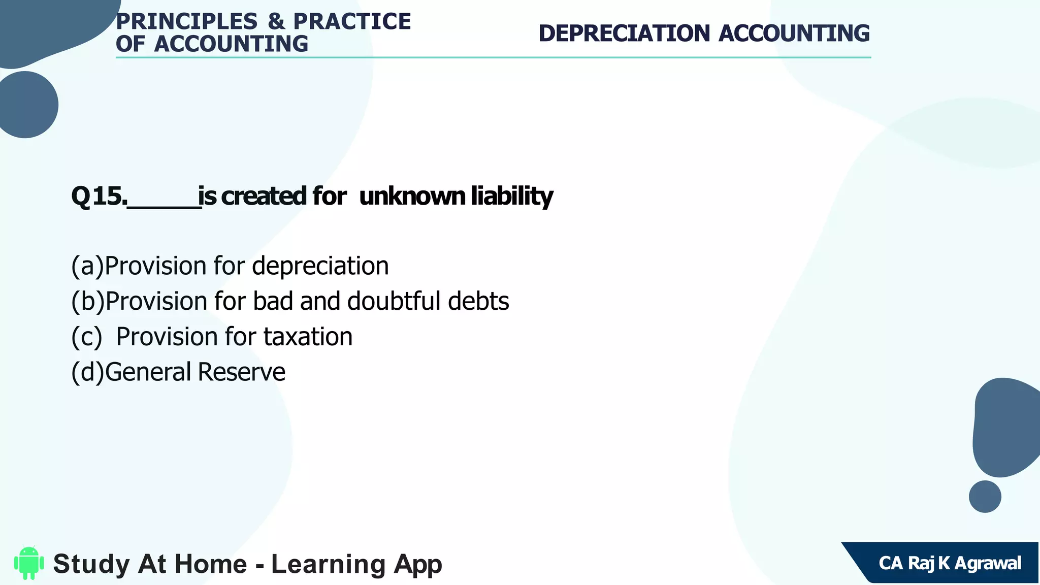 Depreciation Accounting Ppt