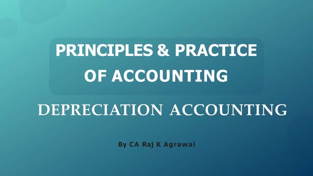Depreciation Accounting | PPT
