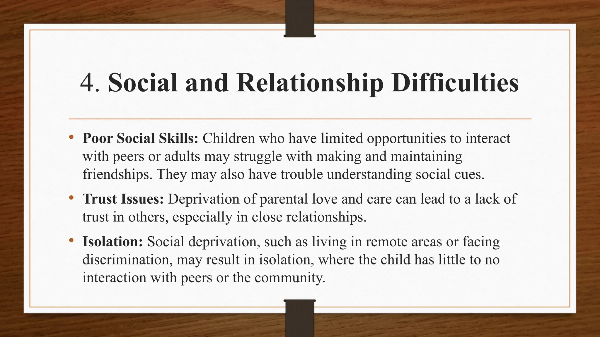 Deprived children (Paper-1) Chilhood and Growing Uppptx | PPTX