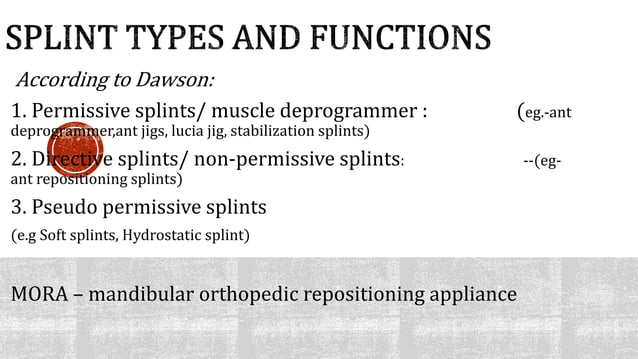 Deprogramming spilnt 1 | PPTX | Dental Health | Diseases and Conditions