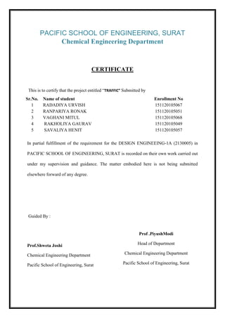 Traffic Project Report | PDF