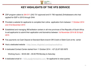 Dept. of home affairs presentation on Zimbabwe Special Dispensation ...