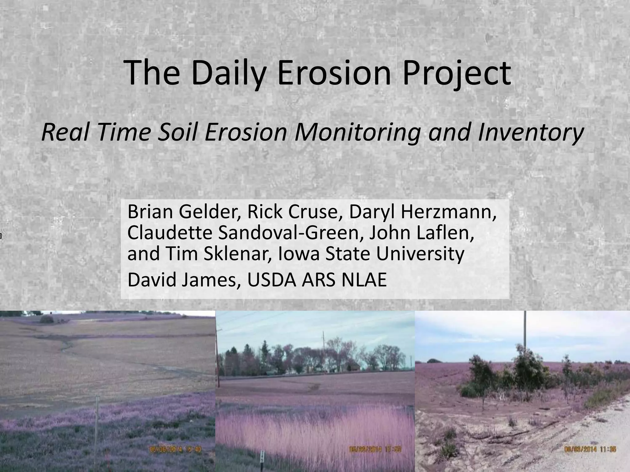The Daily Erosion Project | PPTX | Agriculture | Industries