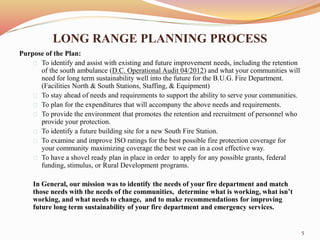 BUG Fire Department Evaluation Needs Summary | PPTX | Non-Profit Organizations | Industries