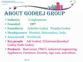 Godrej group and Adi Godrej | PPTX
