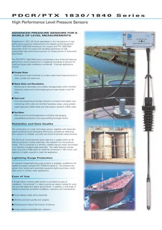 Depth and level_sensor_pdcr1830 | PDF