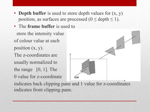 Depth Buffer Method Ppt