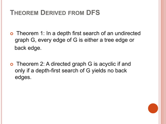 Depth first search [dfs] | PPTX