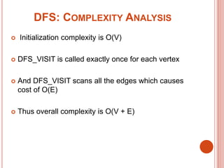 Depth first search [dfs] | PPTX