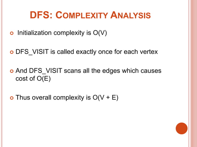 Depth first search [dfs] | PPTX