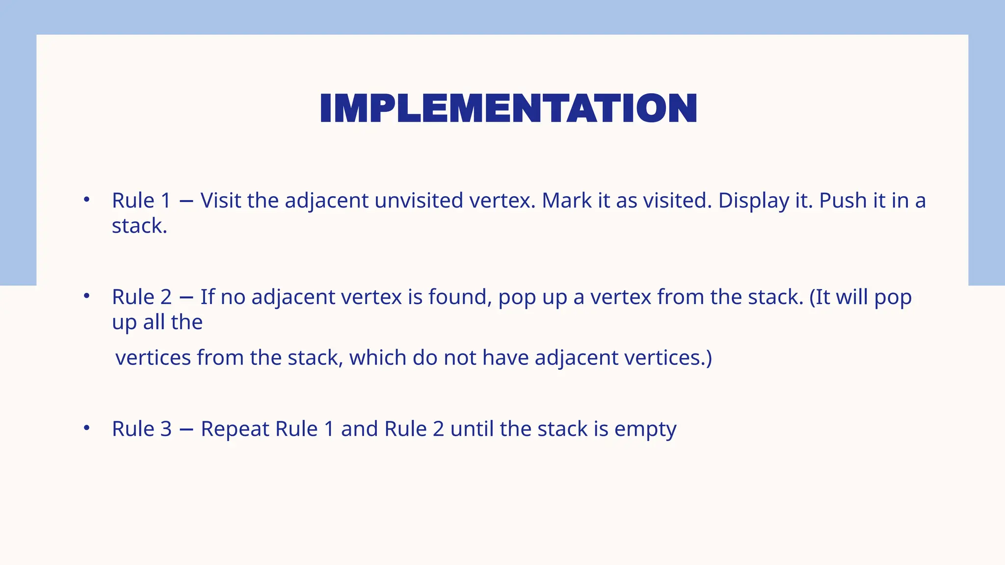 Depth first search ( dfs ) in graph.pptx