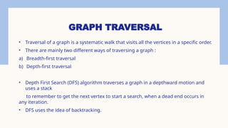 Depth first search ( dfs ) in graph.pptx