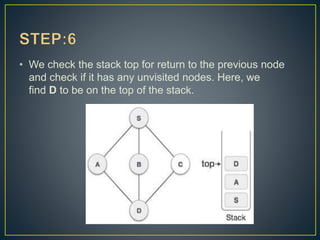 Depth first traversal(data structure algorithms) | PPTX