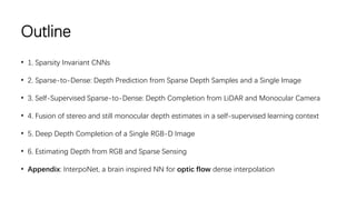Depth Fusion from RGB and Depth Sensors by Deep Learning | PPT