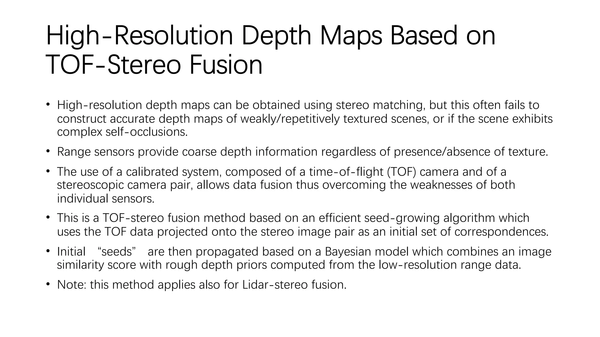 Depth Fusion from RGB and Depth Sensors II | PPT