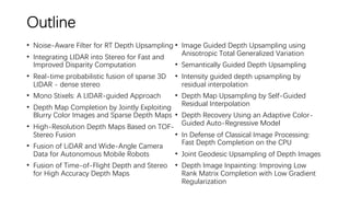 Depth Fusion from RGB and Depth Sensors II | PPT