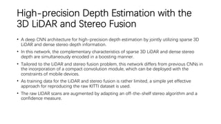 Depth Fusion from RGB and Depth Sensors III | PPT